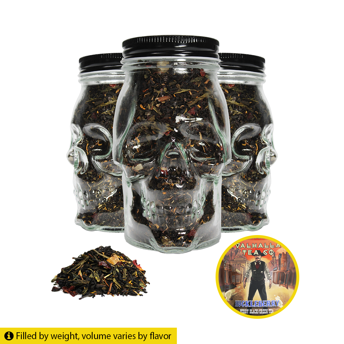 Huckleberry | Blueberries, Papaya, Rose | Black/Green Tea | Caffeinate ...