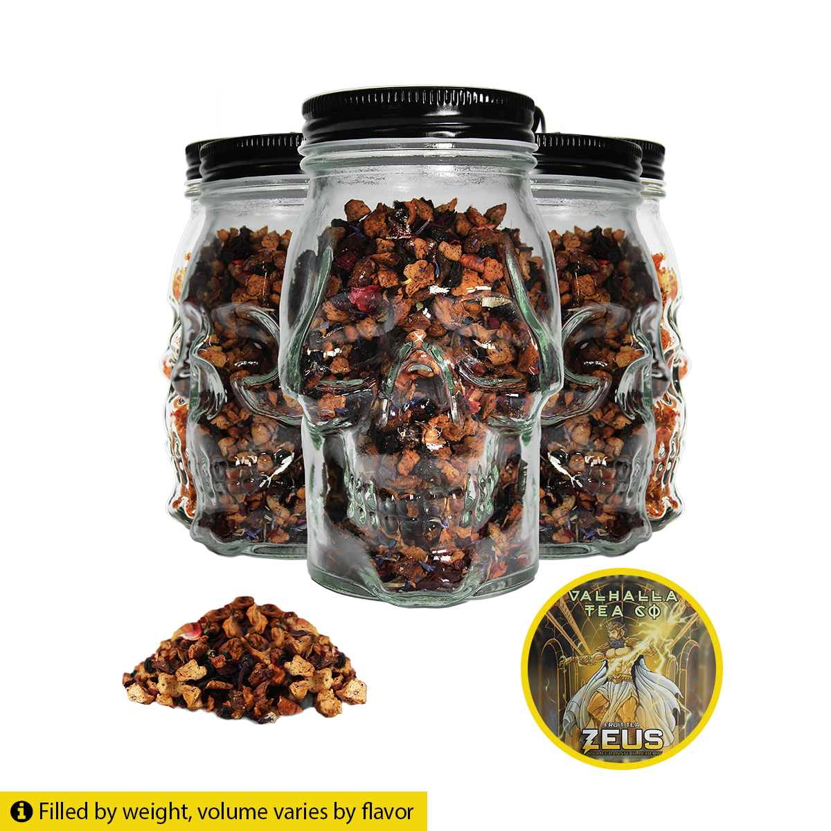 Zeus | Pomegranate, Blueberries, Hibiscus | Fruit Tea | Non-Caffeinate ...